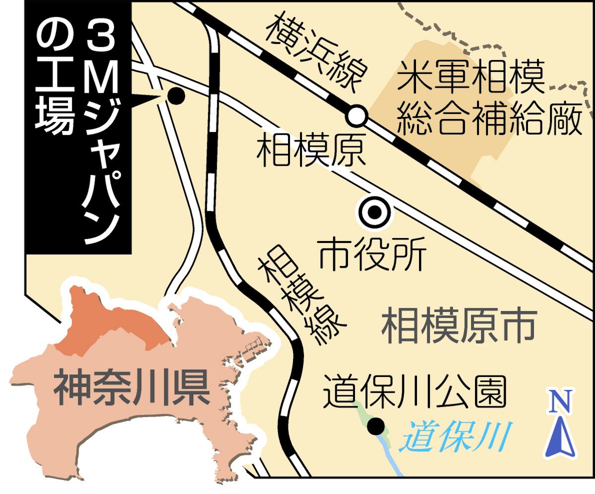 3M工場内の井戸から高濃度PFAS検出 相模原市内最高値、暫定指針値の34倍 「付近に汚染源か」：東京新聞 TOKYO Web