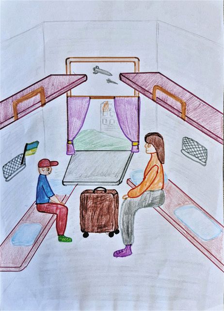 絵画展「ウクライナからの贈りもの」 避難民の子どもらが描いた 絵画展「ウクライナからの贈りもの」 避難民の子どもらが描いた